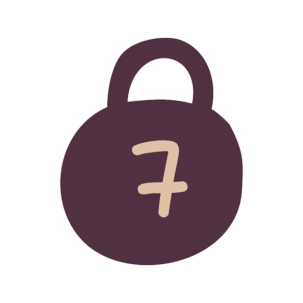 Stylish Padlock Icon with Unique Number Design | Jiffy Designs