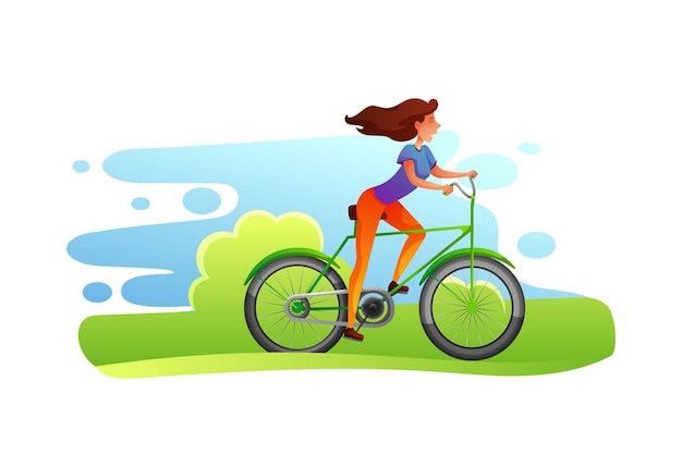 Vibrant Cyclist Enjoying a Scenic Bike Ride Outdoors | Jiffy Designs
