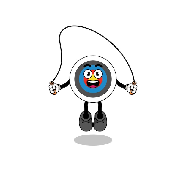Cheerful Cartoon Character Skipping with Rope | Jiffy Designs