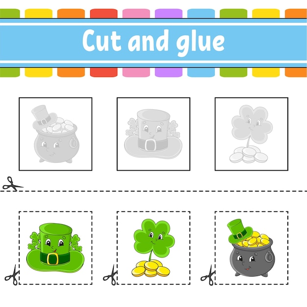 Vibrant St. Patrick's Day Cut and Glue Craft Collection | Jiffy Designs