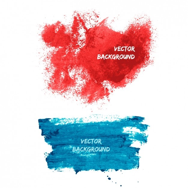 Vibrant Splattered Paint Brush Stroke Backgrounds with Text Overlays ...