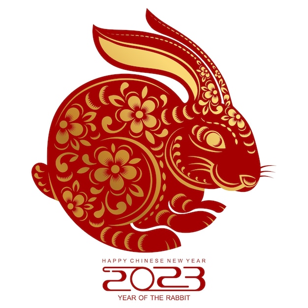 Vibrant Floral Rabbit - Celebrating the Year of the Rabbit 2023 | Jiffy ...