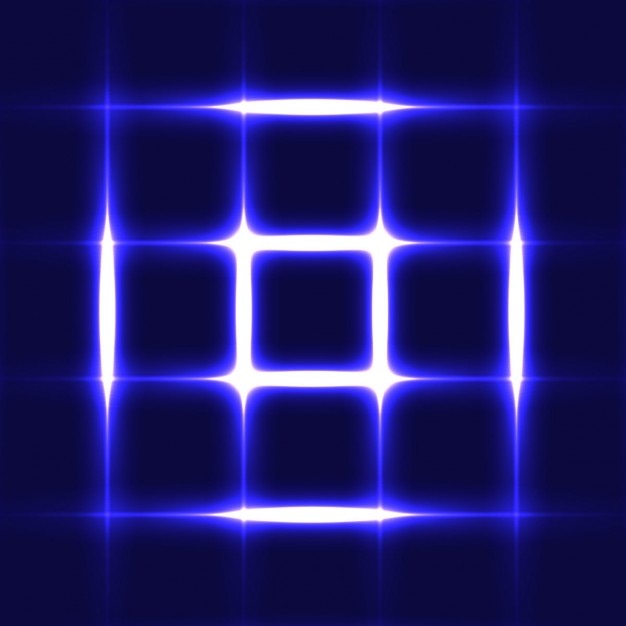 Glowing Blue Neon Grid on Dark Background | Jiffy Designs