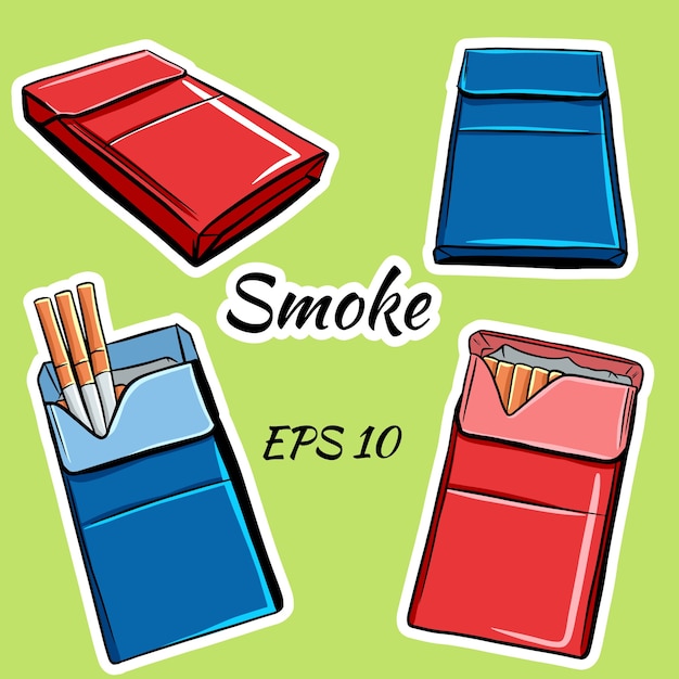 Vibrant Cigarette Packs in Bold Primary Colors | Jiffy Designs