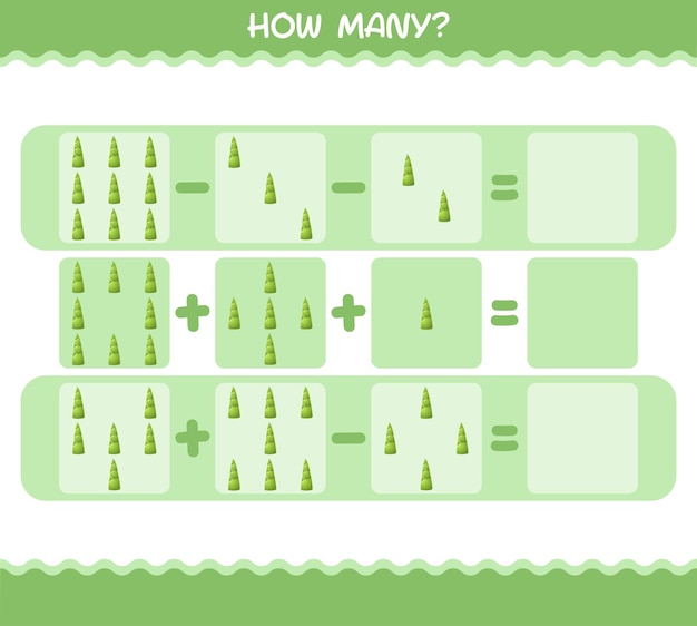 Counting Evergreen Trees in this Playful Math Puzzle | Jiffy Designs