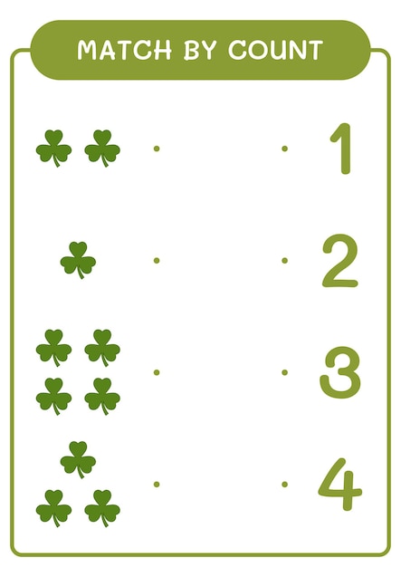 Shamrocks by the Numbers: A Counting Worksheet | Jiffy Designs
