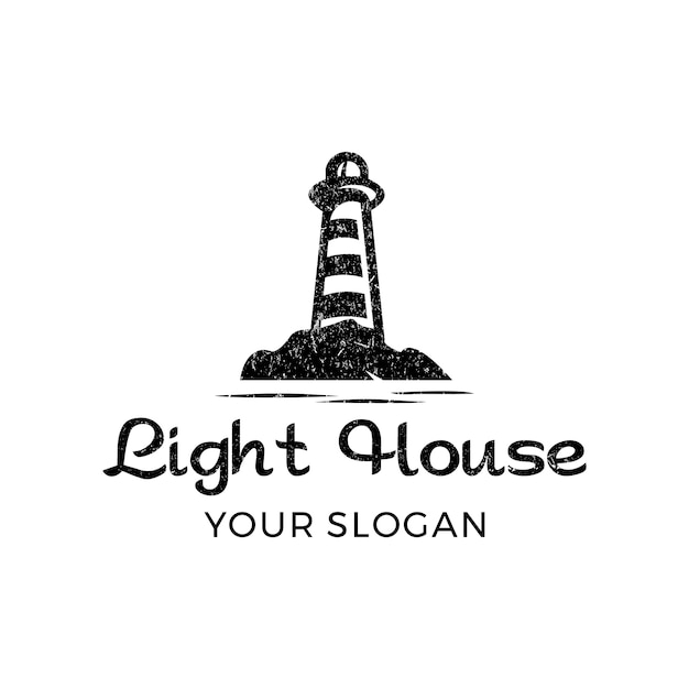 Striking Lighthouse Silhouette with Captivating Slogan | Jiffy Designs