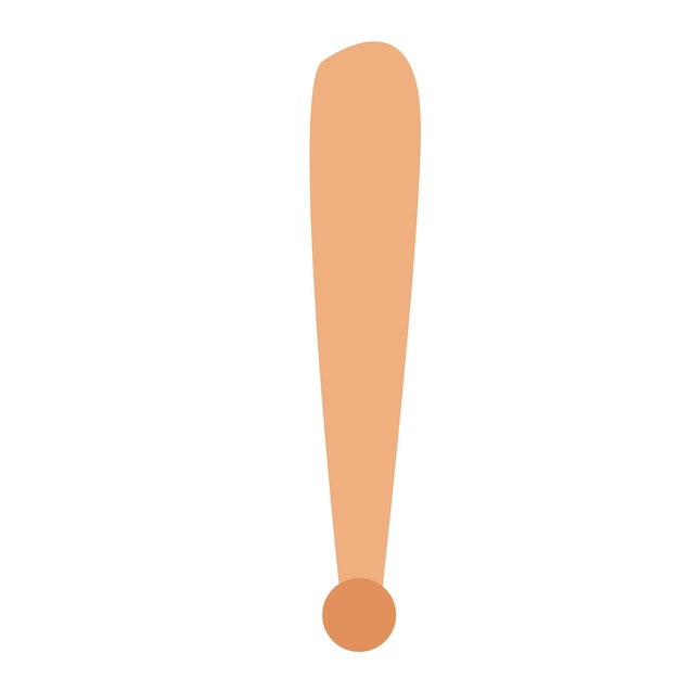 Vibrant Orange Exclamation Mark Icon | Jiffy Designs