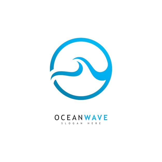 Serene Ocean Wave Emblem: Captivating Coastal Inspiration | Jiffy Designs