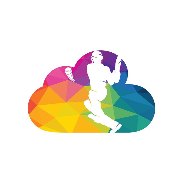 Vibrant Silhouette of Leaping Dancer in Colorful Cloud | Jiffy Designs