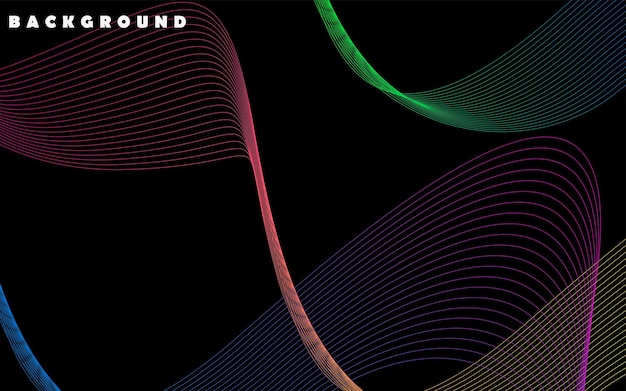 Vibrant Intersecting Waves of Colorful Abstract Patterns | Jiffy Designs