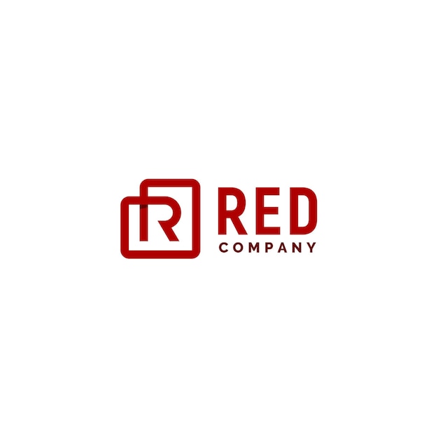 Minimalist Red Company Logo with Stylized Letter R | Jiffy Designs