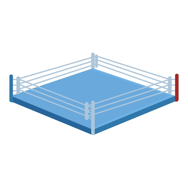Vibrant Blue Boxing Ring with Ropes and Turnbuckles | Jiffy Designs