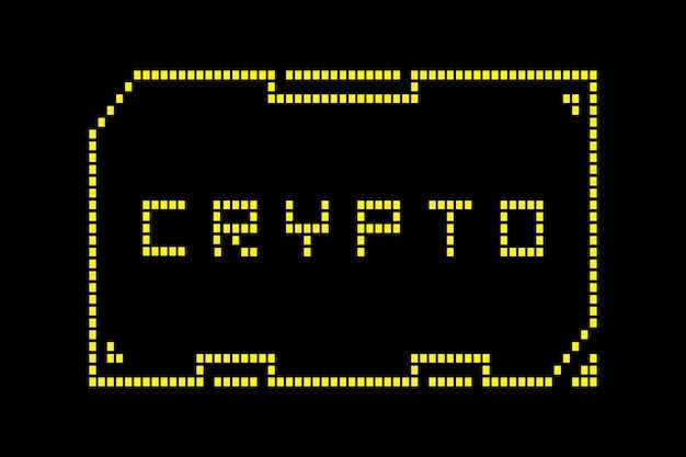 Glowing Neon Pixel Art Crypto Currency Symbol | Jiffy Designs