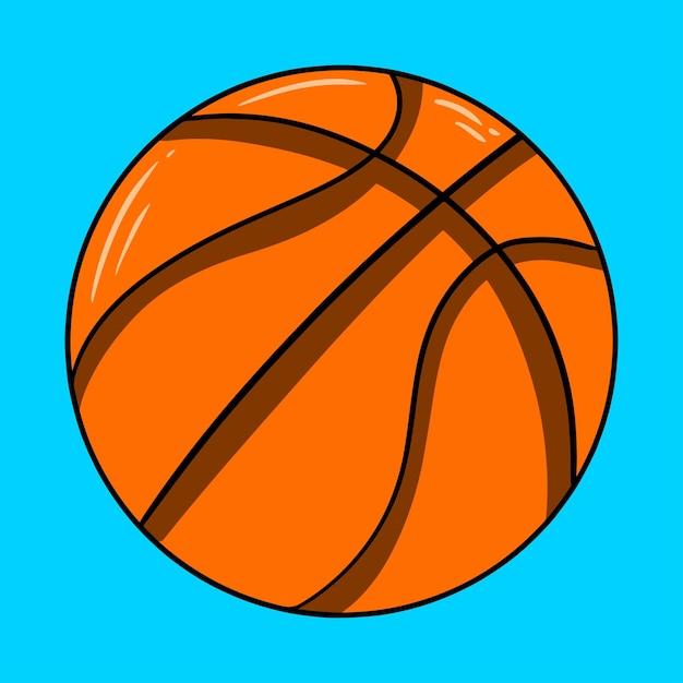 Vibrant Basketball with Distinct Intersecting Lines | Jiffy Designs