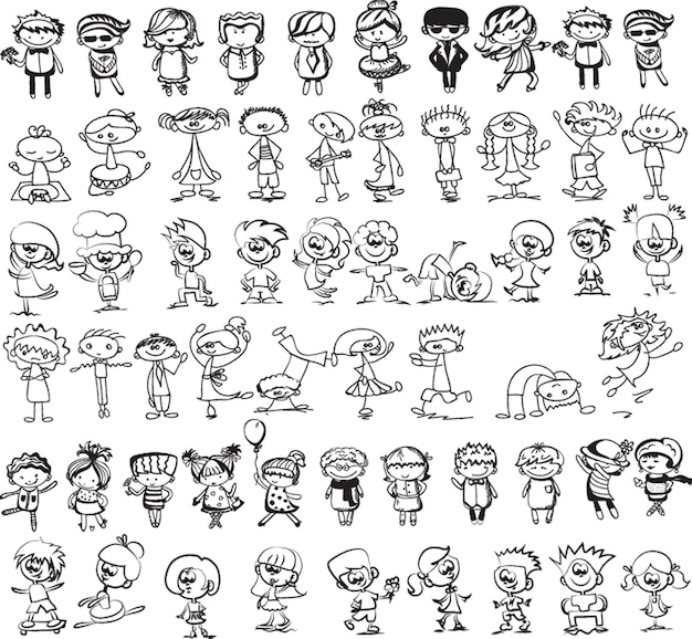 Whimsical Collection of Quirky Illustrated Characters | Jiffy Designs