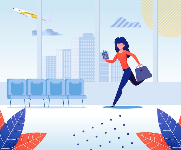 Commuter Rushing Through Modern City Terminal | Jiffy Designs