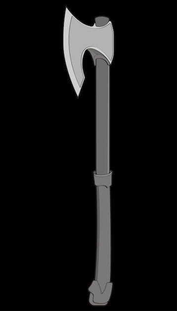 Sleek and Versatile Battle Axe Silhouette | Jiffy Designs