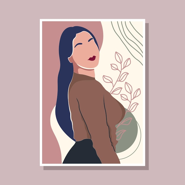 Elegant Woman in Nature-Inspired Portrait | Jiffy Designs