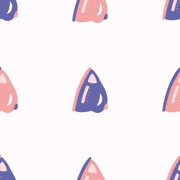 Playful Pastel Irons Seamless Pattern for Household Textiles | Jiffy ...