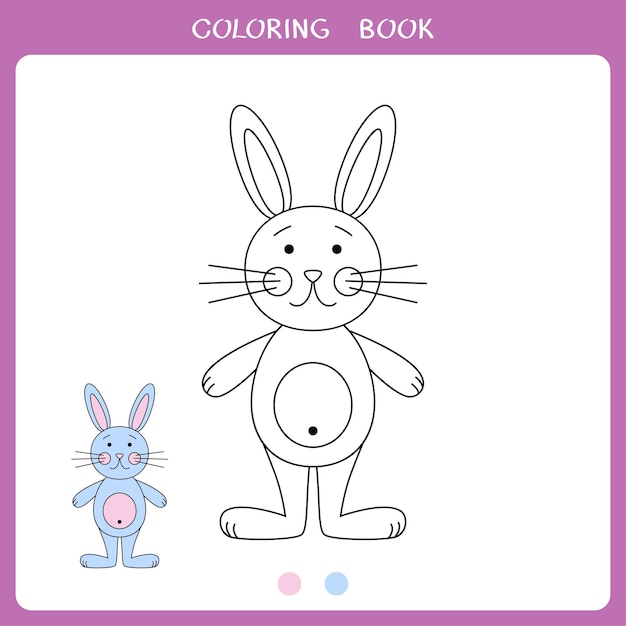Adorable Bunny Coloring Page for Creative Fun | Jiffy Designs