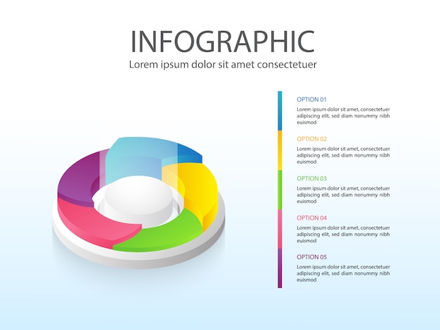 Vibrant Pie Chart Infographic with Informative Text Elements | Jiffy ...