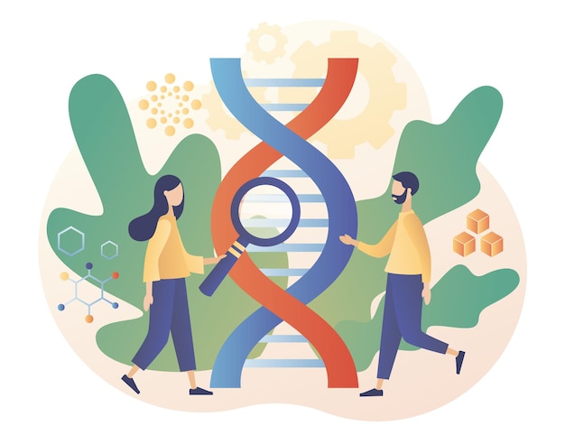 Exploring the Intricate Patterns of DNA: A Scientific Illustration ...