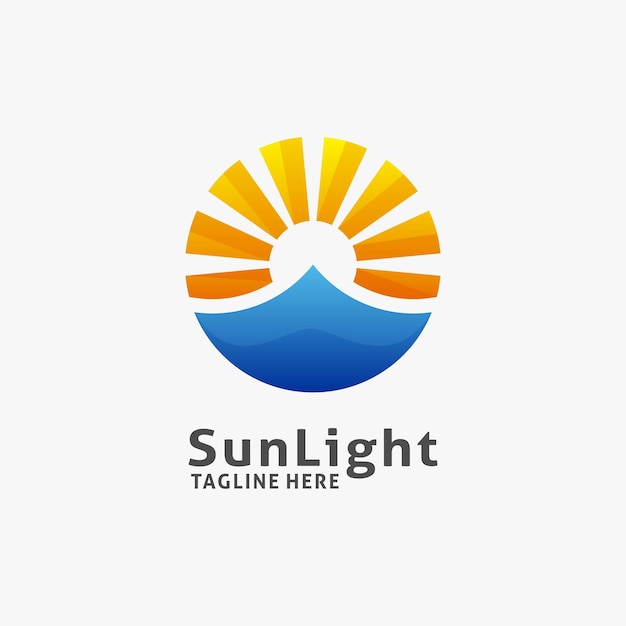 Vibrant Sunrise Landscape in Minimalist Design | Jiffy Designs