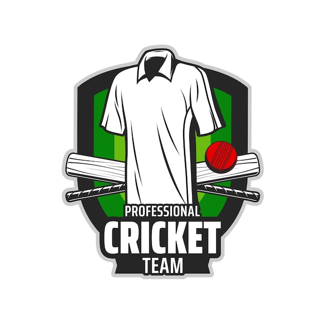 Iconic Professional Cricket Team Crest with Gear | Jiffy Designs