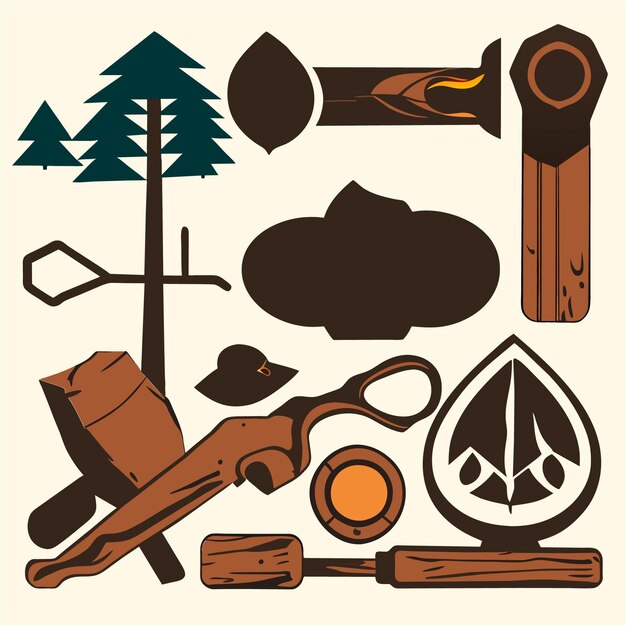 Rustic Nature-Inspired Graphic Elements Collection | Jiffy Designs