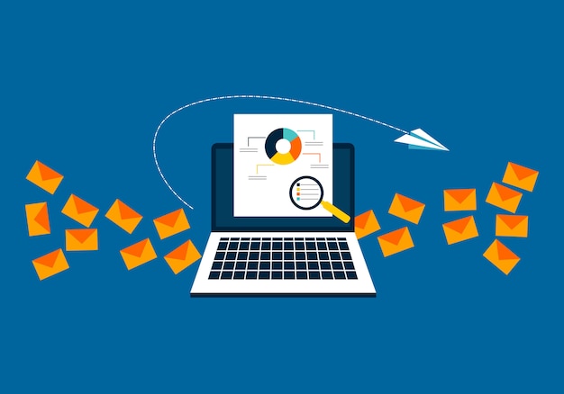 Laptop displaying colorful data analytics dashboard | Jiffy Designs