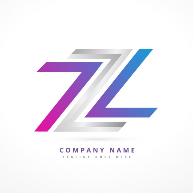 Stylish Overlapping Initials Logo with Company Name and Tagline | Jiffy ...