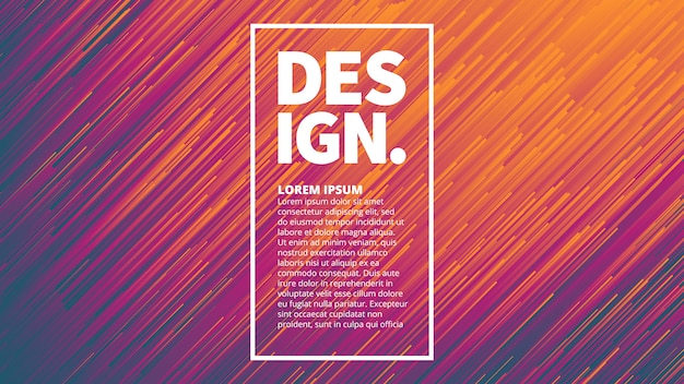 Vibrant Diagonal Strokes with Bold Typography Design | Jiffy Designs