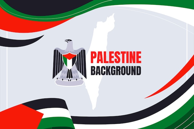 Iconic Palestinian Flag and Emblem Backdrop | Jiffy Designs