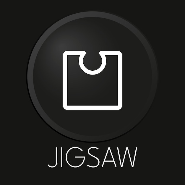Minimalist Jigsaw Icon on Dark Background | Jiffy Designs