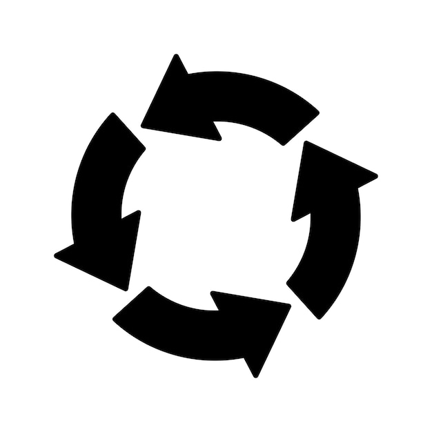 Circular Black Arrows Forming a Continuous Loop | Jiffy Designs