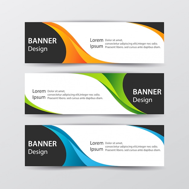 Vibrant Banner Designs with Sleek Geometric Shapes | Jiffy Designs