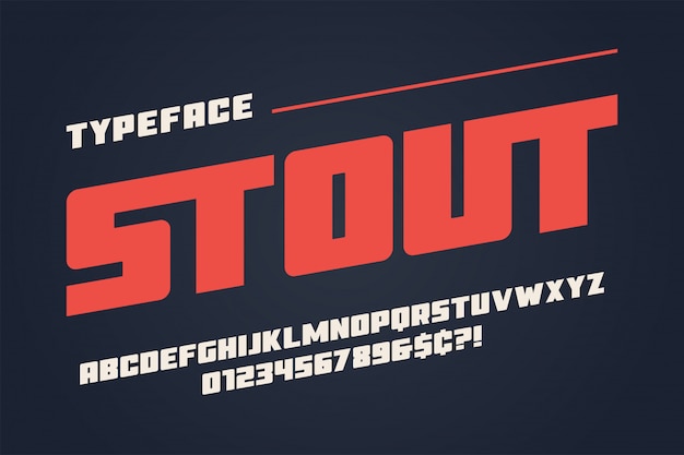 Bold and Vibrant Stout Typeface for Eye-Catching Designs | Jiffy Designs