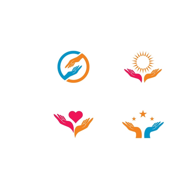 Vibrant Helping Hands Symbols of Compassion and Support | Jiffy Designs