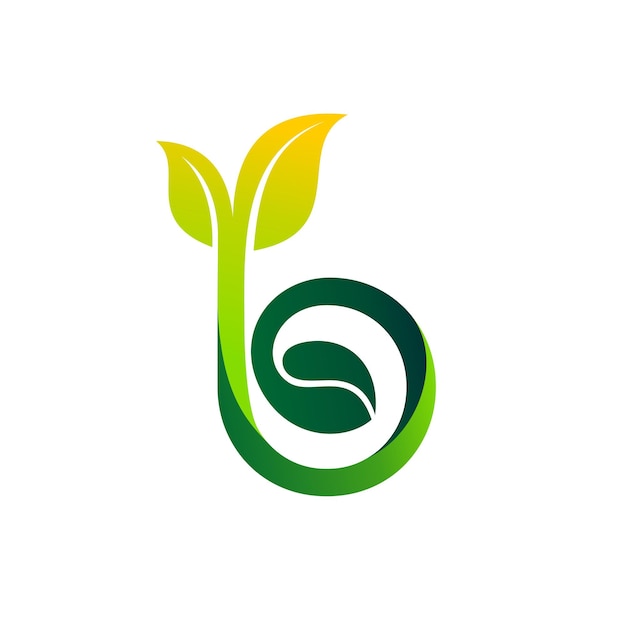 Green Sprout Logo with Swirling Leaf Design | Jiffy Designs
