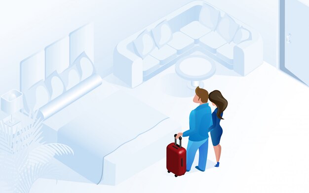Couple Exploring Futuristic Hospital Lobby | Jiffy Designs