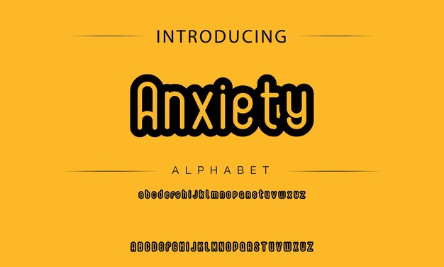 Introducing the Anxiety Alphabet - A Unique Typographic Design | Jiffy ...