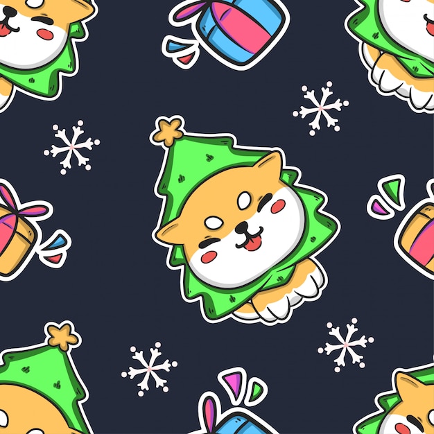 Whimsical Winter Wonderland: Cute Cartoon Animals and Festive Decor ...