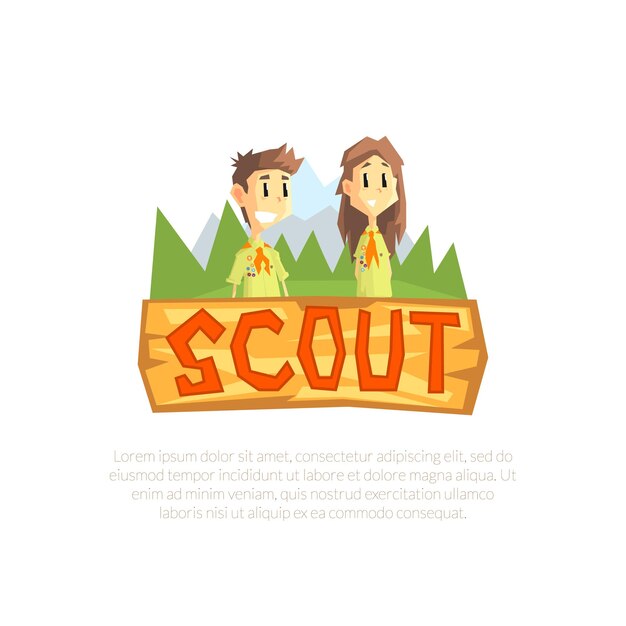 Cheerful Scouts Embark on Outdoor Adventure | Jiffy Designs