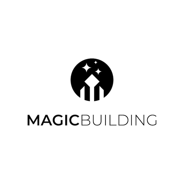 Captivating Celestial Logo Design for Magic Building | Jiffy Designs
