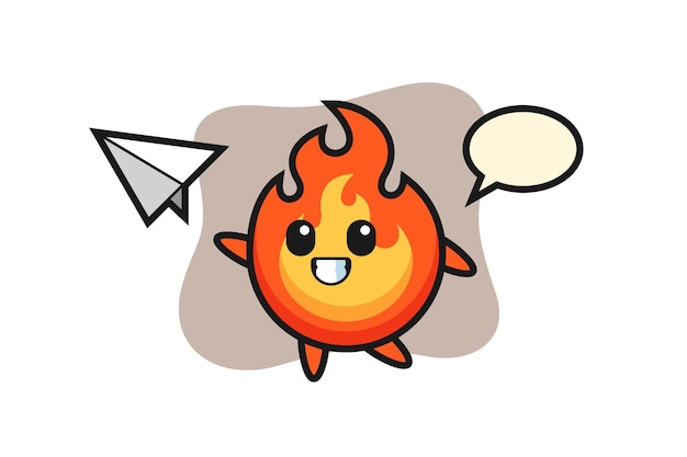 Adorable Animated Flame Character with Speech Bubble | Jiffy Designs