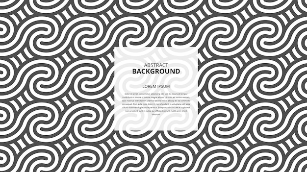 Striking Monochrome Spiral Pattern with Centered Text Box | Jiffy Designs