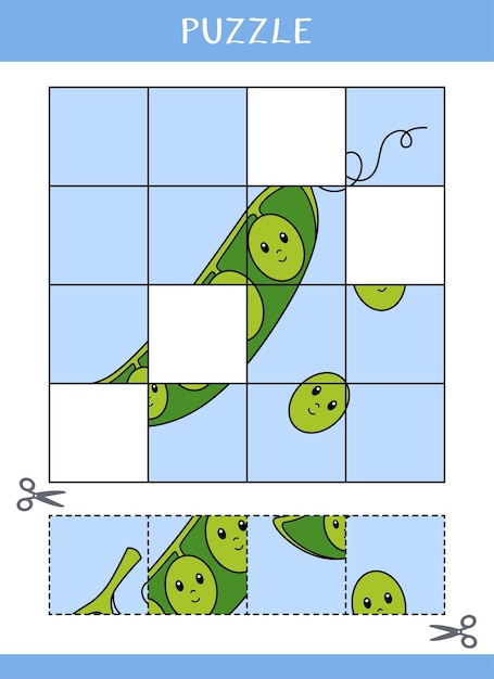 Delightful Pea Pod Puzzle with Whimsical Smiling Faces | Jiffy Designs