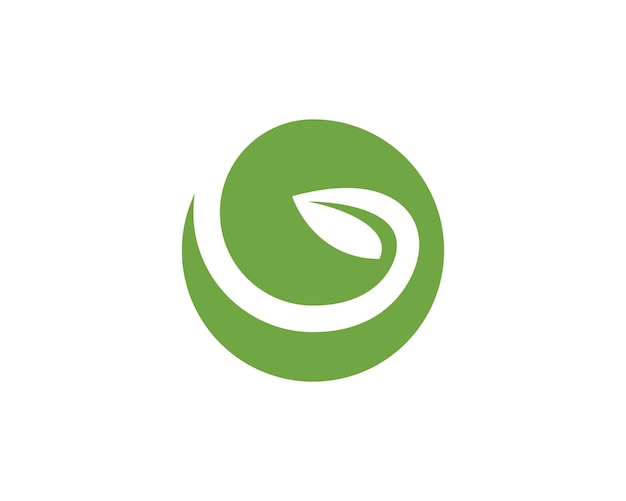 Elegant Leaf-Inspired Emblem in Vibrant Green | Jiffy Designs