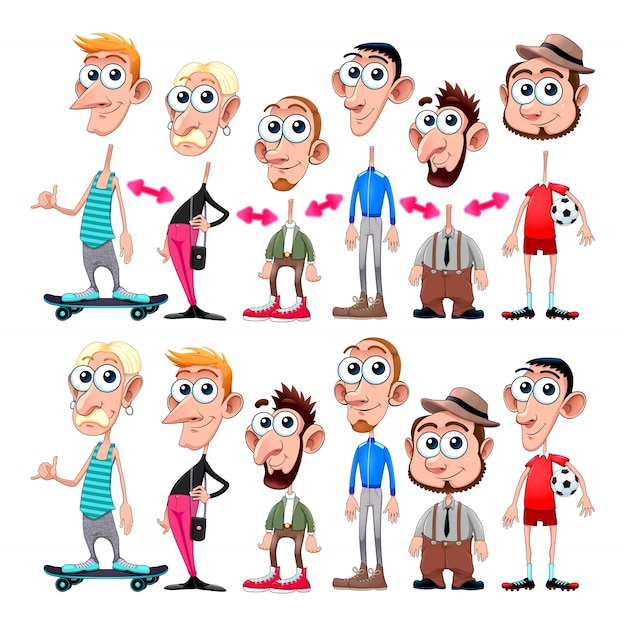 Vibrant Cartoon Characters Collection with Diverse Personalities and ...